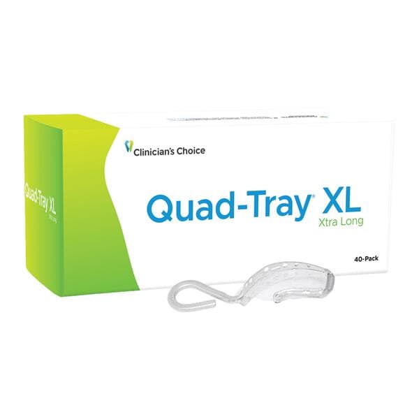 Quad-Tray XL Xtra Long Bite Trays Double Arch 40/Bx – Canadian Dental ...
