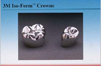 Crown 3M Iso-Form Temporary Metal Crowns Size MC-64 Set Molar 64/Bx ...